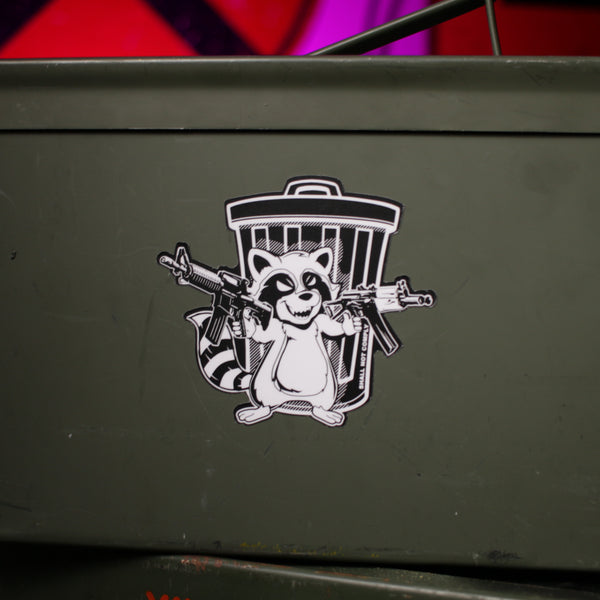 Trash Panda Decal | Funny Raccoon Vinyl Sticker - TriStar Trading Co.